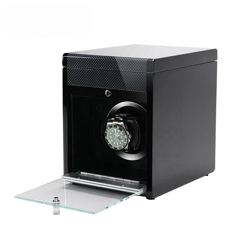 URORO Single Watch Winder - Carbon Fiber + Grey